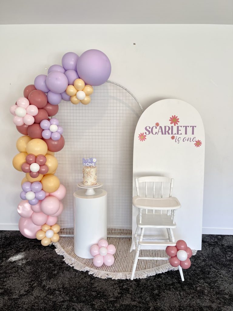 White Arch Mesh Backdrop - Amity Events