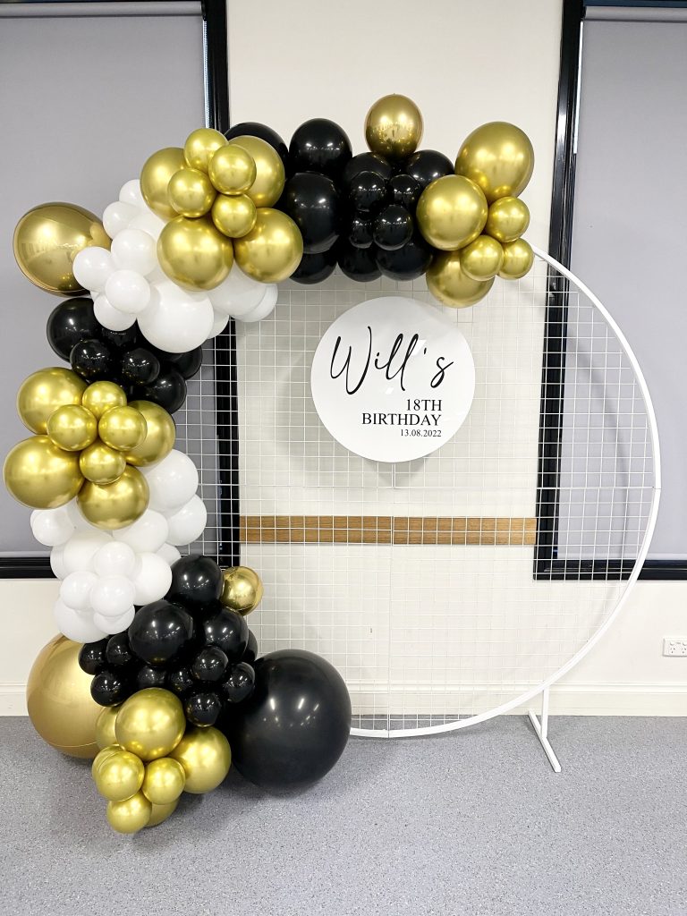 White Round Mesh Backdrop - Amity Events